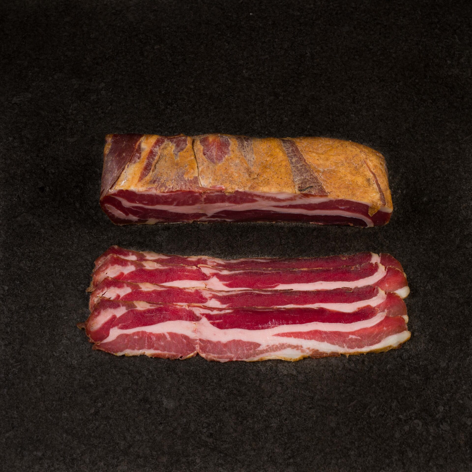 Long Aged Boneless Pork Pancetta - Κέντρο Κρέατος Λαβράνος Κέρκυρα